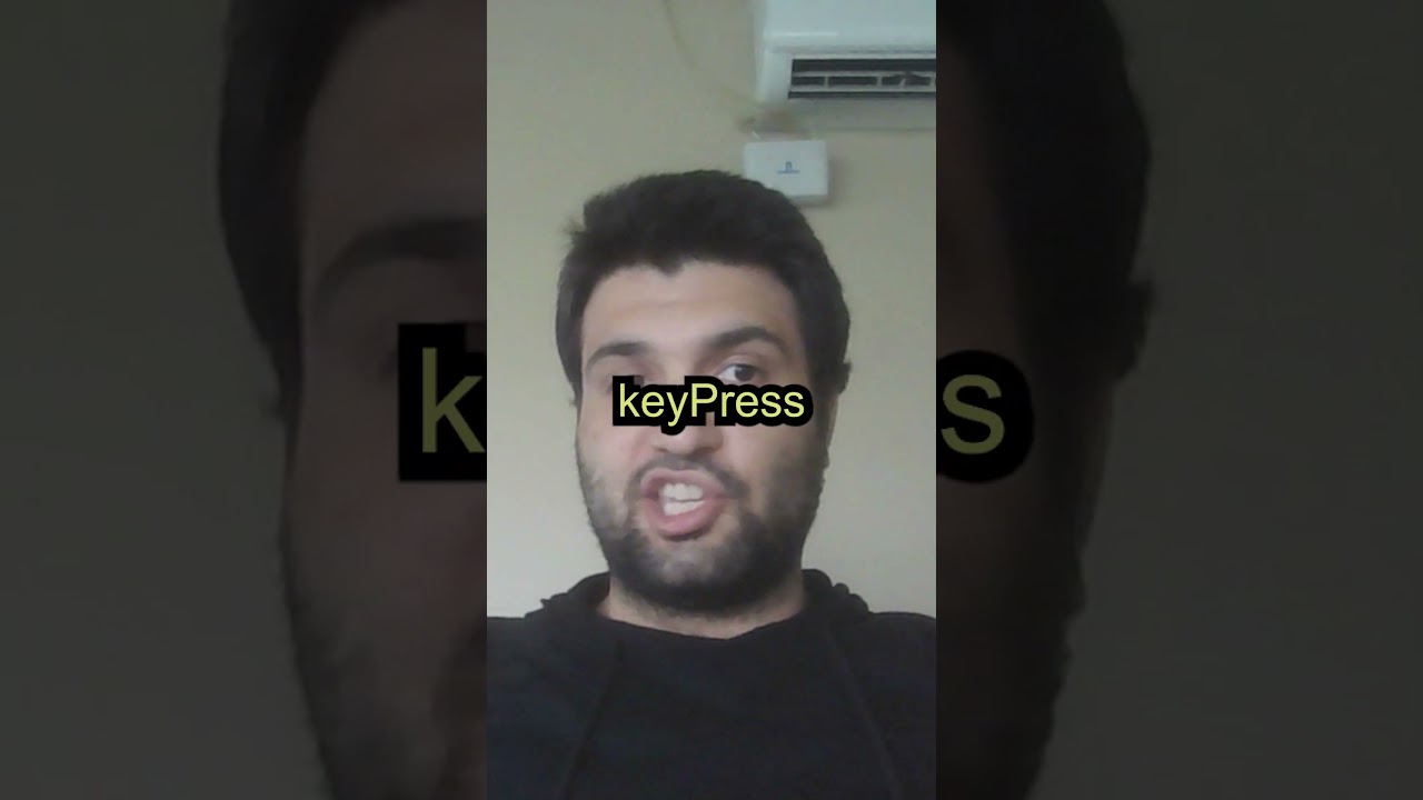 Difference between keyPress and keyDown event! #javascript