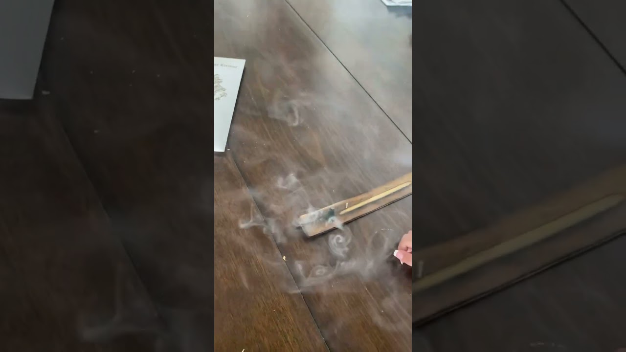 ￼ #full #moon ￼, #incense #cone￼ it is #burning ￼ look at the #smoke. It’s forming. ￼