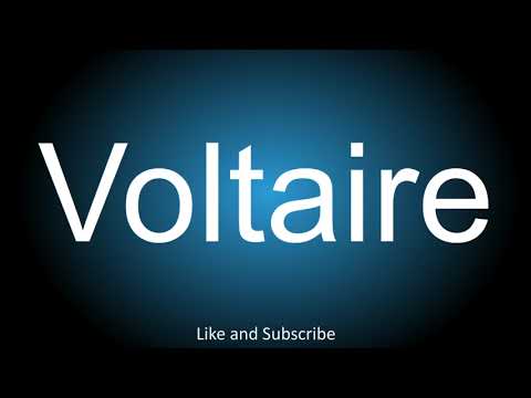 How to correctly pronounce - Voltaire.