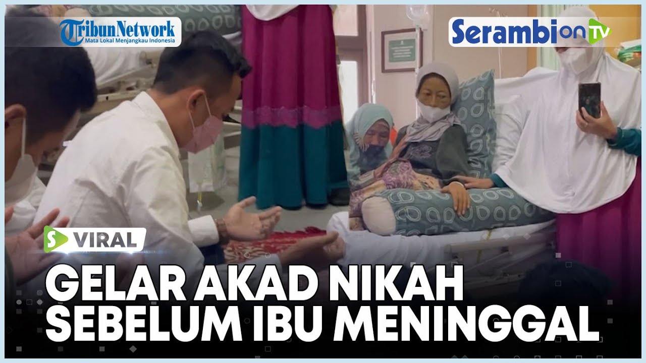VIRAL Momen Haru Pengantin Gelar Akad Nikah di Rumah Sakit Sebelum Sang Ibu Meninggal Dunia