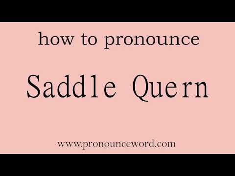 Saddle Quern. How to pronounce the english word Saddle Quern .Start with S. Learn from me.