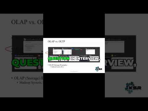 OLTP vs OLAP Explained! SQL Interview Must-Know 🔥 #shorts #shortsvideo