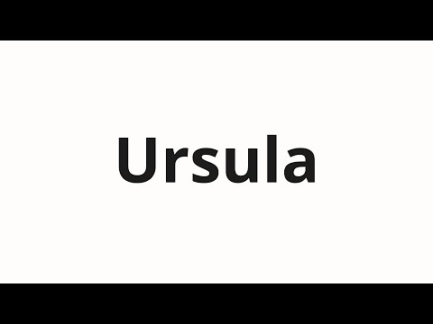 How to pronounce Ursula