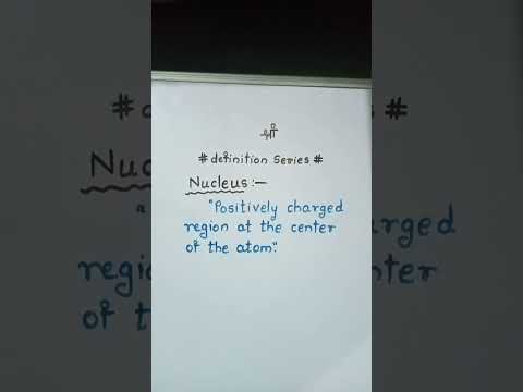 definition of nucleus #class11 #bscchemistry #definition