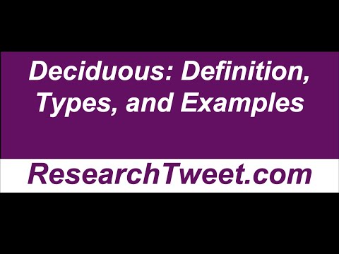 Deciduous: Definition, Types, and Examples