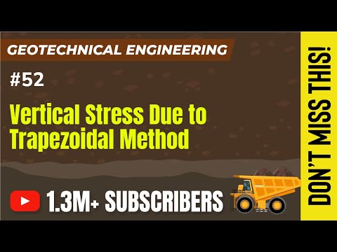 Vertical Stress due to Trapezoidal Method - Stress Distribution in Soils - GATE CE Video Lecture ...