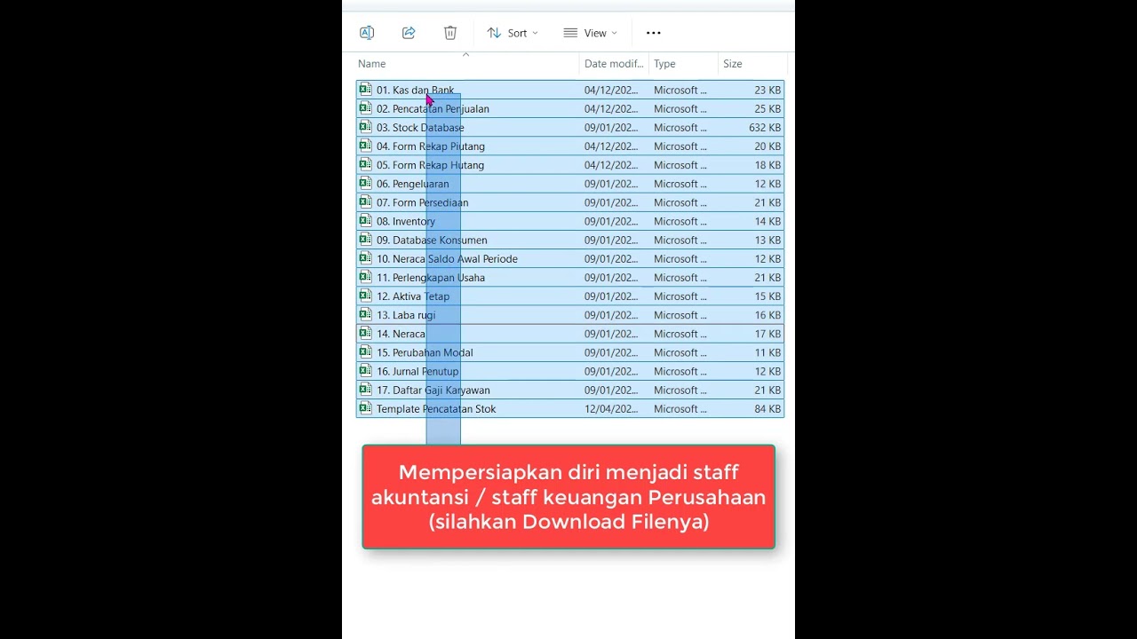Pelatihan Kerja menjadi staff Keuangan / Accounting di Perusahaan
