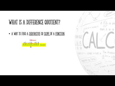 Difference Quotient
