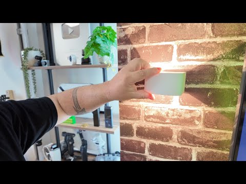 4 Pack Motion Sensor Wall Lamp with Remote Control 3 Colors Wireless Wall Light