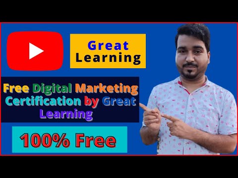 How to get free digital marketing certificate by great learning | Free certification courses 2021