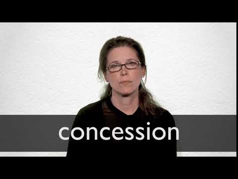 CONCESSION definition in American English | Collins English Dictionary