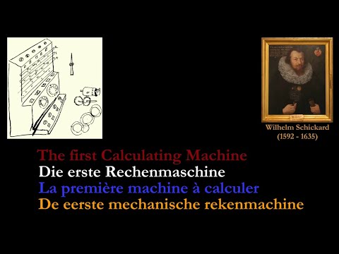 Die erste Rechenmaschine - The first calculating machine (Wilhelm Schickard 1623)