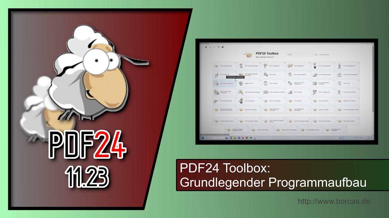 PDF24 Toolbox – Basic program structure