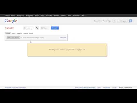 Use google traductor for translate words and documents