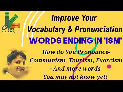 Words Ending in 'ism' || Improve Vocabulary & Pronunciation || By Neeraj Sir [Hindi - English]