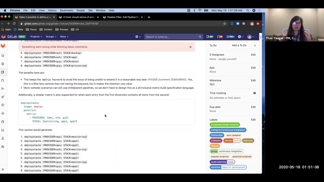 GitLab 13.1 Kickoff - Verify:Continuous Integration