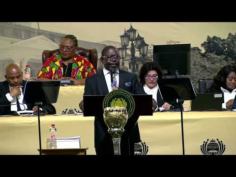 The Minister of Finance, Mr Enoch Godongwana tables the 2025 Budget in Parliament.