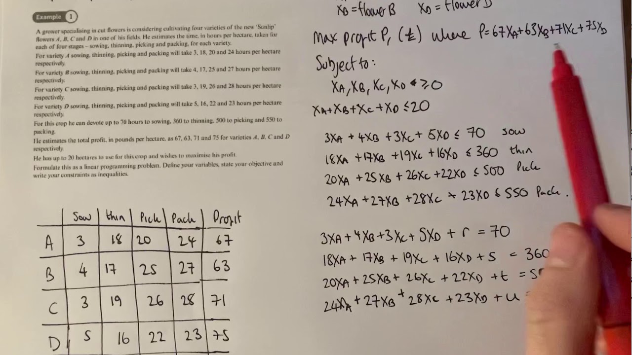 D1 - 7A Simplex Algorithm