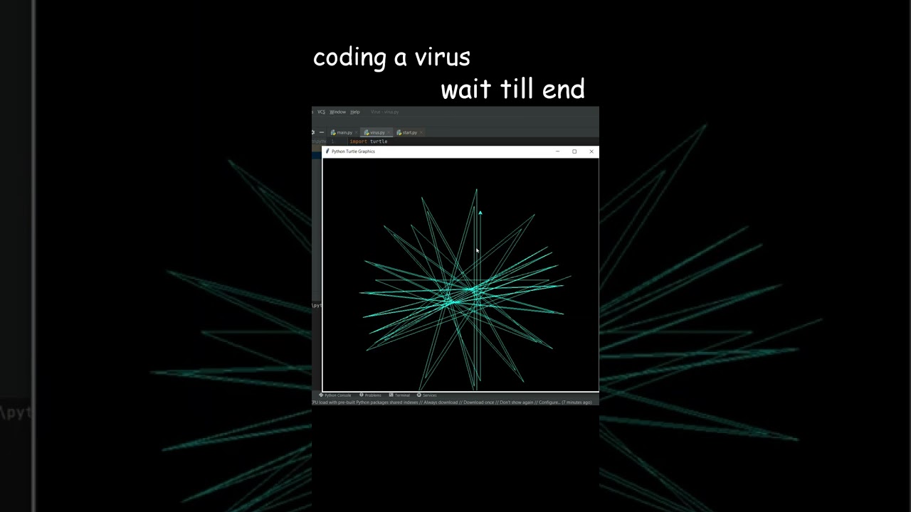 Coding a Virus in Python #memes #coding