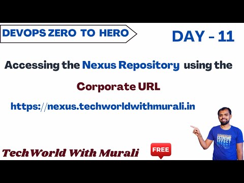 Day 11.1 | Accessing the Nexus Repository using the Corporate URL | Free DevOps Course| 40-Days