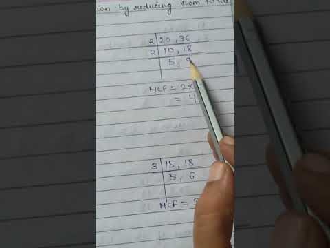 Class 5th How to take the HCF of 20,36 and 15,18 and 42,90
