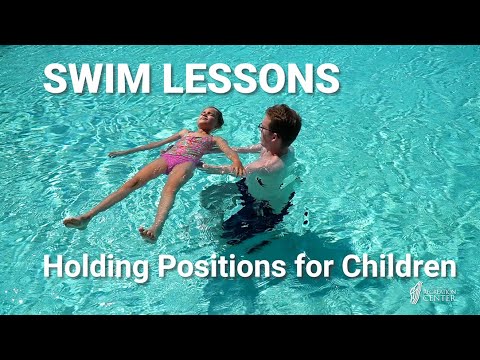 Swim Lessons Holding Positions for Children