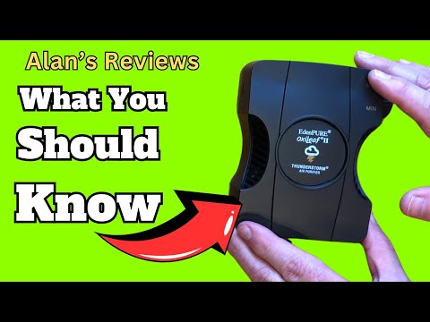 EdenPURE OxiLeaf II Thunderstorm Air Purifier Odor Remover with Portable USB travel plug