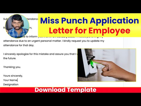 Best Missed Punch Explanation Letter for Employee
