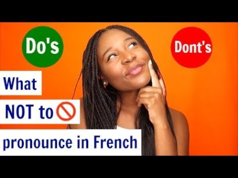 French pronunciation - Silent letters in French