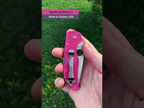 Spyderco Native 5 Pink S30V Blade EDC Pocket Knife #everydaycarry #foldingknife #edcknife #spyderco