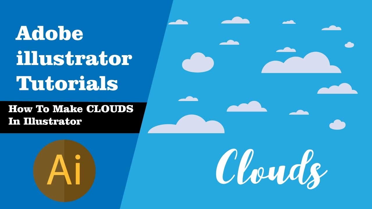 Adobe illustrator tutorials- how to create clouds in illustrator cc