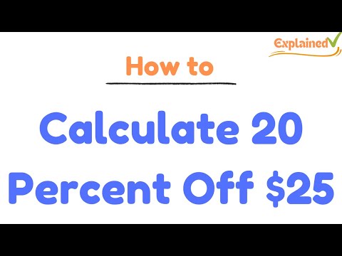 How to Calculate 20 Percent Off $25 Using a Calculator – Step-by-Step