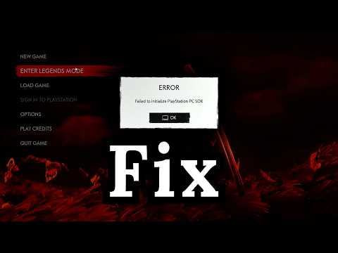 How To FIX Failed To Initialize PlayStation PC SDK Error In Ghost of Tsushima Directors Cut (2024)