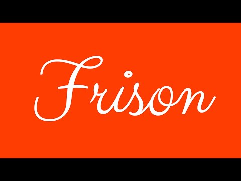 Learn how to Write the Name Frison Signature Style in Cursive Writing