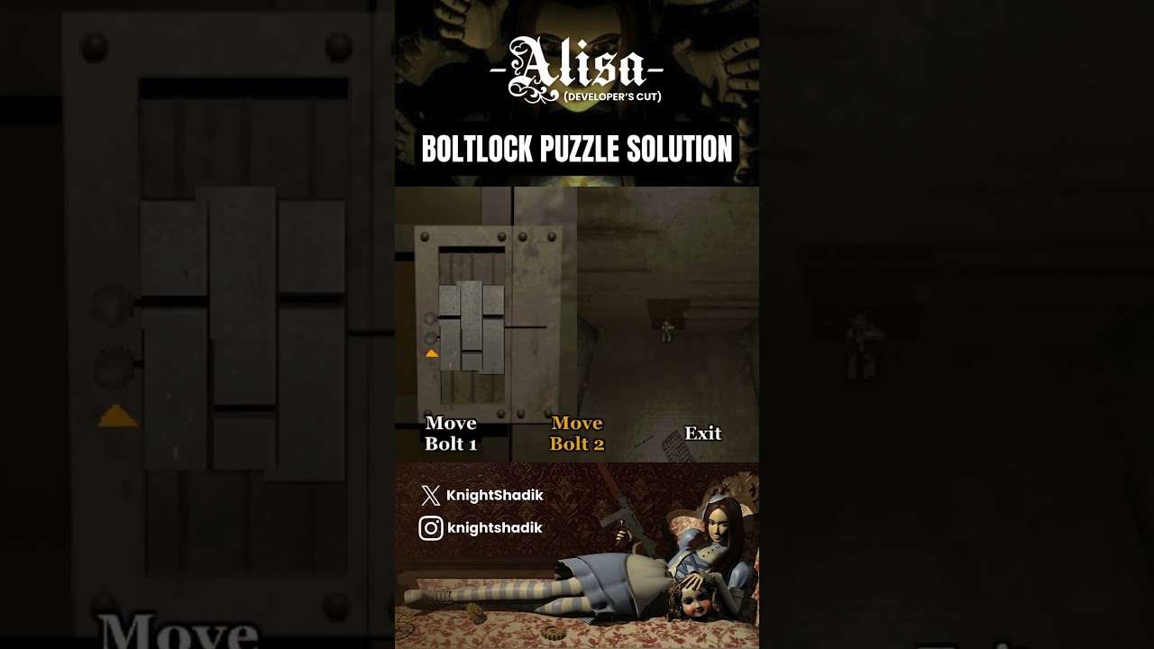 Alisa - Boltlock Puzzle Solution