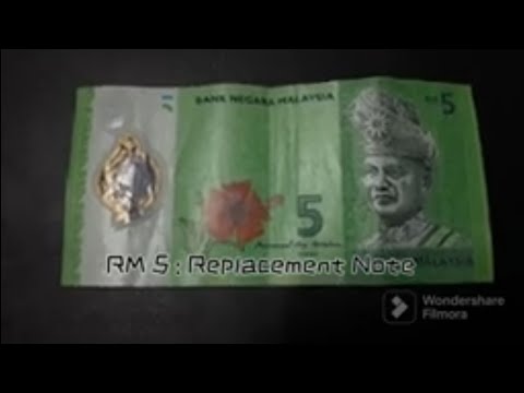 ZD0987687 : REPLACEMENT NOTE 5 Ringgit Malaysia #fancy