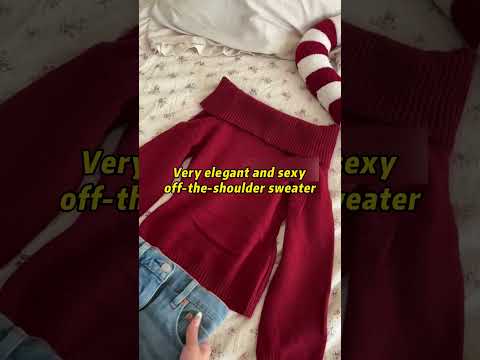 Chic Off-Shoulder Sweater for Women #womenclothing #sweater