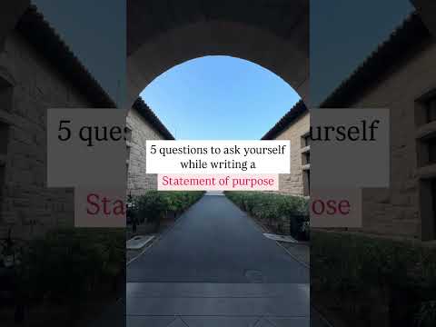 How to write a top notch Statement of purpose for Masters? #internationalstudents #mastersabroad