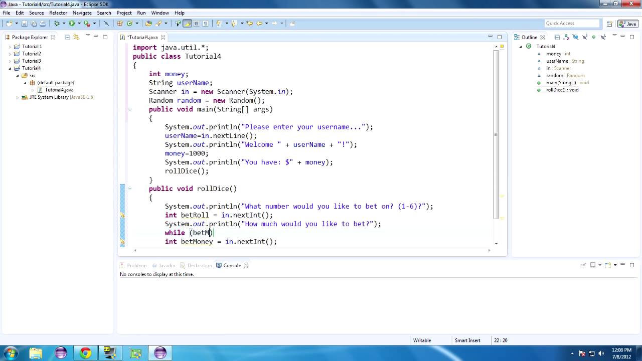 Java Tutorial 4: Hello Methods And Class Variables!