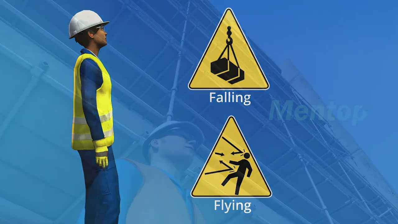 Falling Objects Safety | Hazard Evaluation in Construction Site | LMS Software for eLearning| Mentop