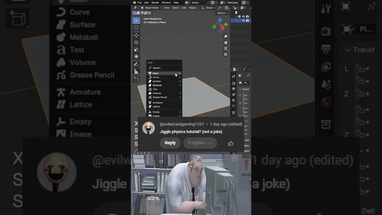 Noob vs Pro Artist: Jiggle Physics in Blender
