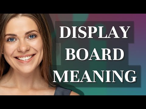 Display board | meaning of Display board