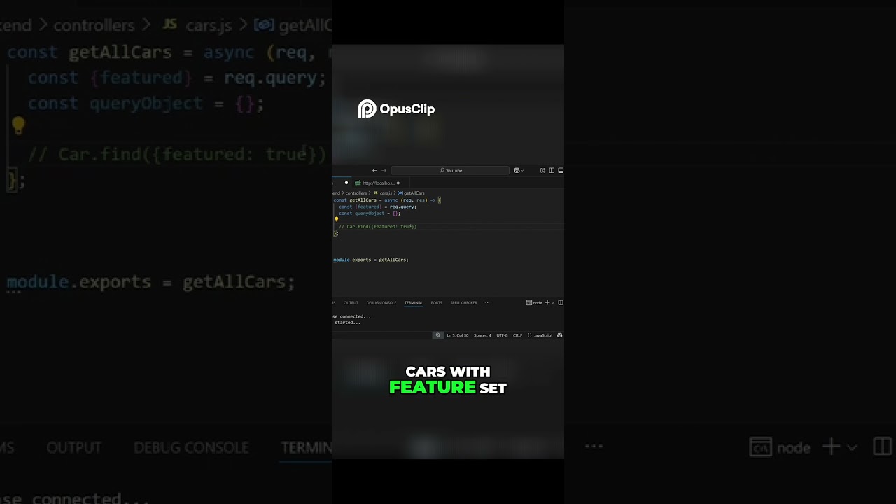 Filter Featured Cars Express Async Errors #mongoose #nodejs #backend