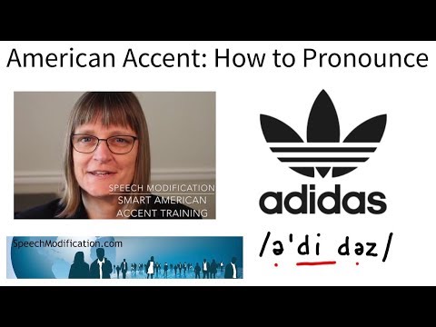 How to Pronounce Adidas - SMART American Accent Training