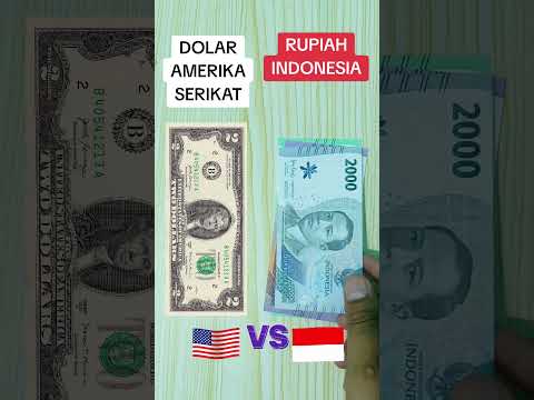 Perbandingan Mata Uang 2 Dolar Amerika Serikat Dengan Rupiah Indonesia #shorts #viral #youtubeshorts
