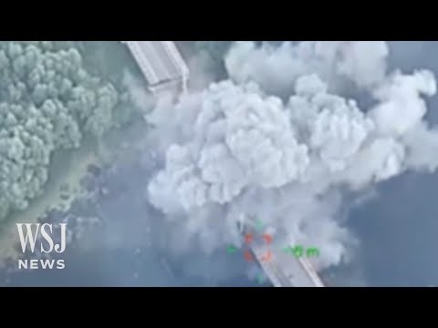 Watch: Ukraine Destroys Bridge in Russia’s Kursk Region | WSJ News