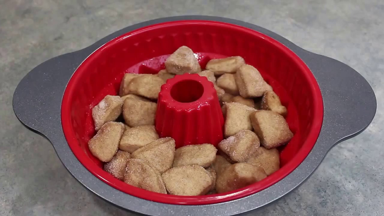 Monkey Bread 🐵 Recipe Made in Boxiki Kitchen SIlicone Bundt Pan