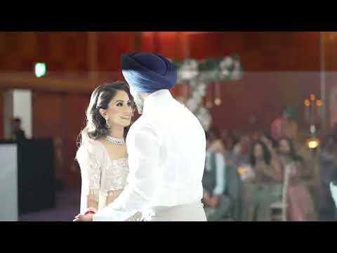 Geet & Jaggi's Punjabi Wedding Reception First Dance | #GillStoleMyDil 2022