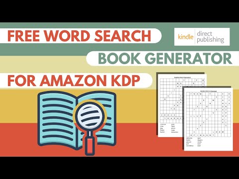 FREE Word Search Book Generator for Amazon KDP | Make Money Selling Profitable Puzzle Books