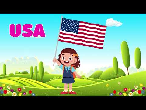 USA Facts π Discovering America! US Fun Facts for Kids with Awesome Animations π | Learning Songs